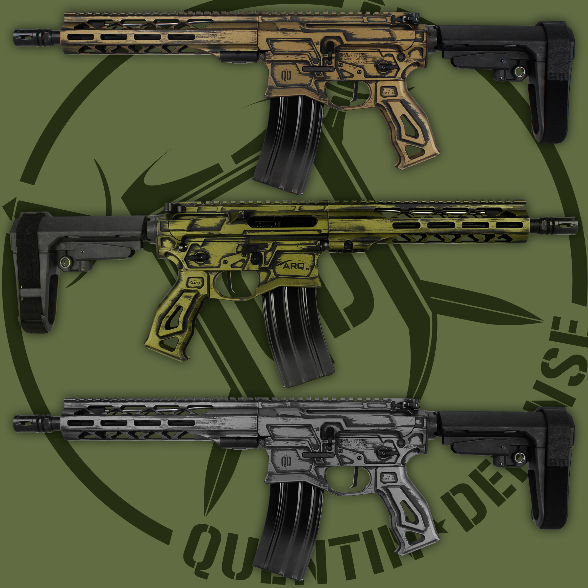 QUENTIN DEFENSE FIREARMS, RECEIVERS, AND SUPPRESSORS