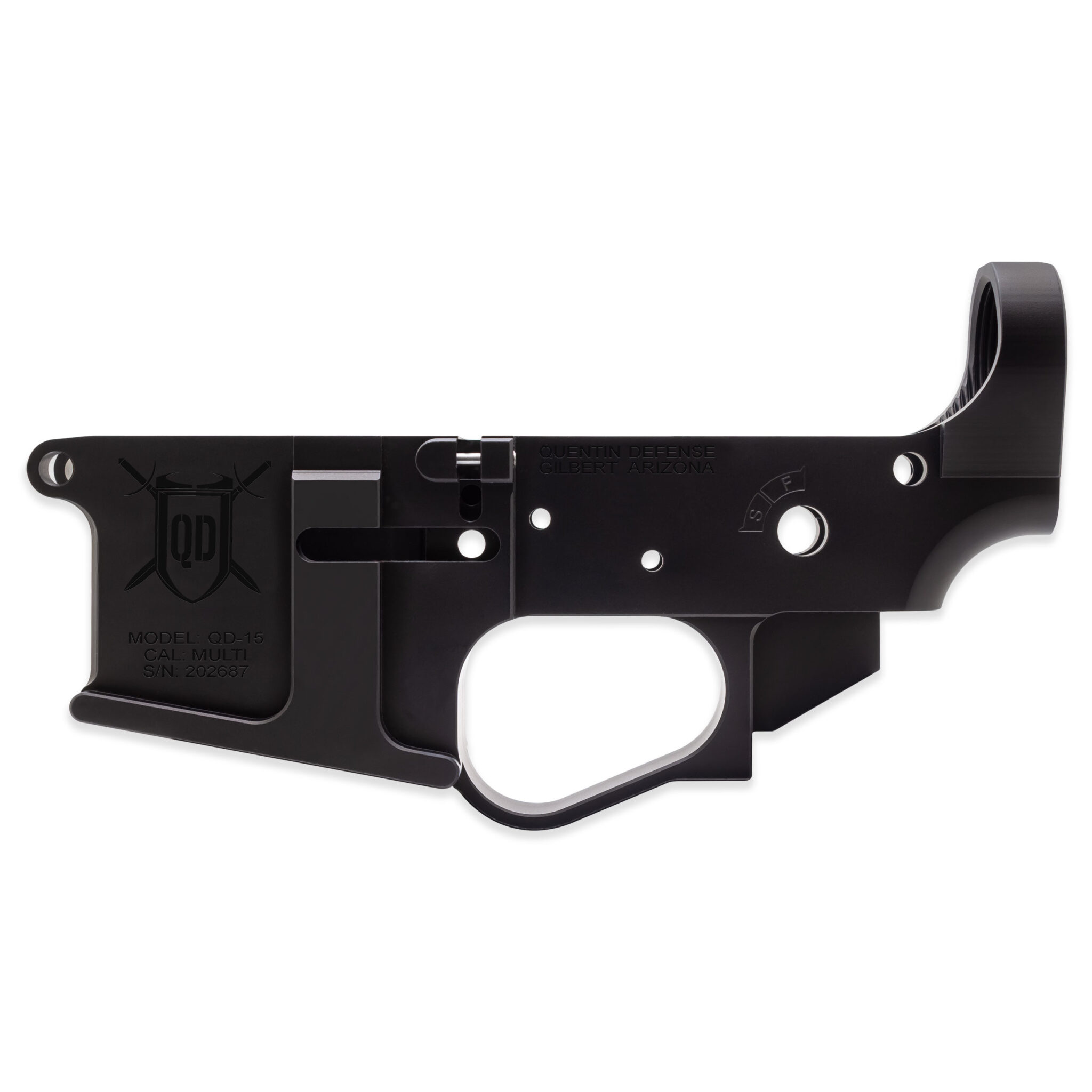 80% ARQ-15 Forward Assist Precision Billet Receiver Set - Quentin Defense